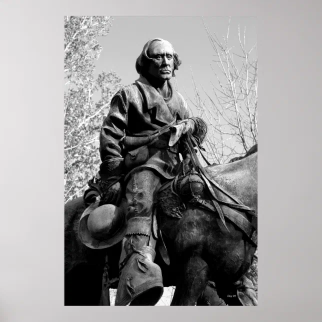 Kit Carson Statue, Carson City, Nevada Poster | Zazzle