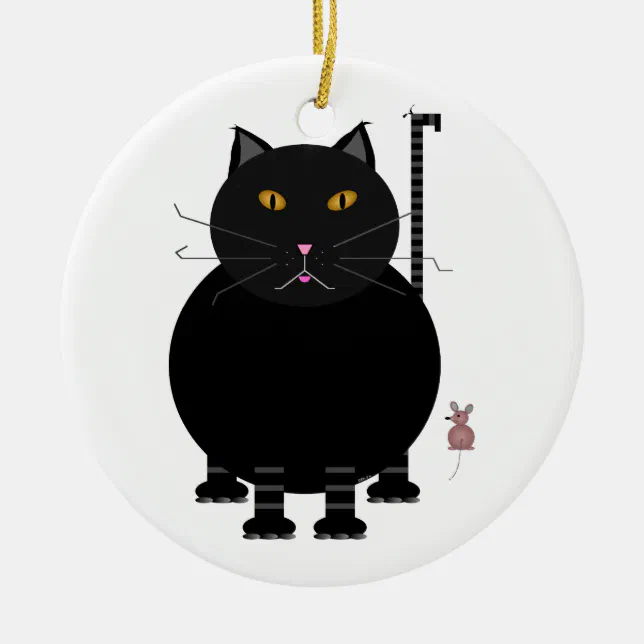 Kit Kat and Mouse Ceramic Ornament | Zazzle