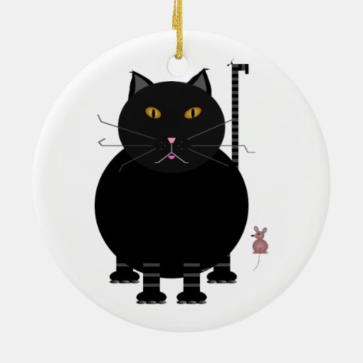 Kit Kat and Mouse Ceramic Ornament | Zazzle