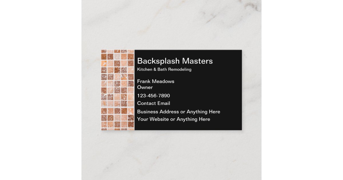 Kitchen And Bath Remodeling Business Card | Zazzle