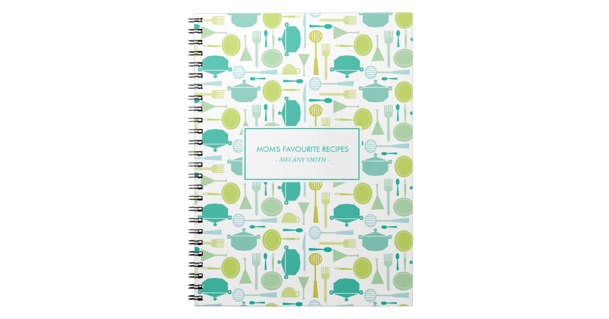 Kitchen Appliance Mom's Favourite Recipes Notebook | Zazzle