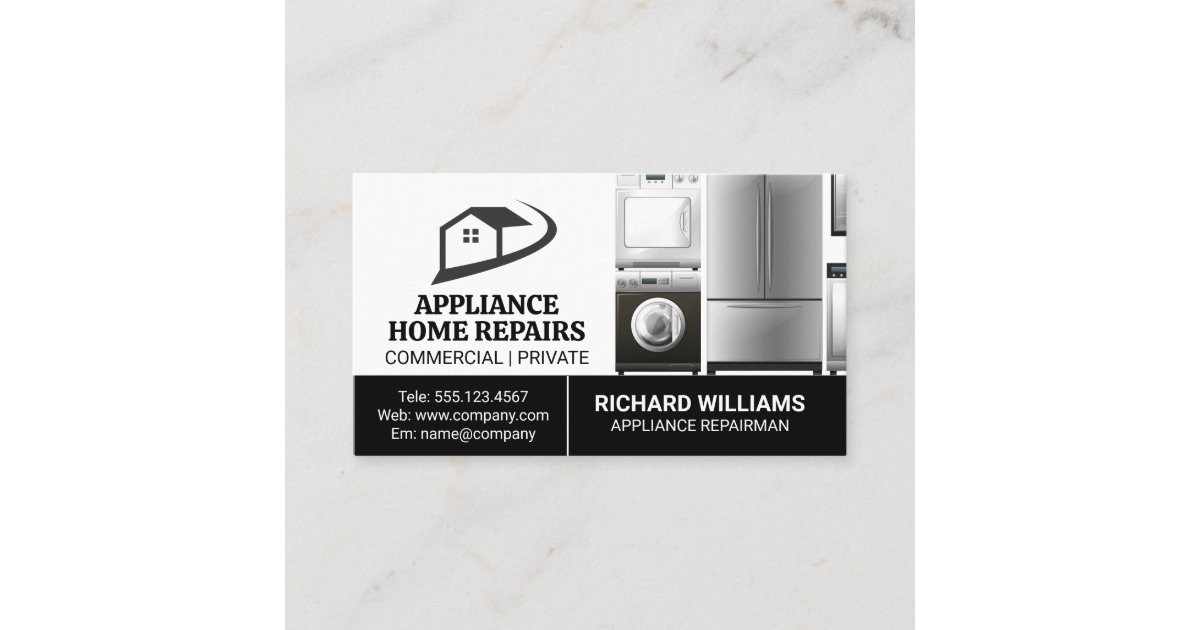 Kitchen Appliances | House Logo Business Card | Zazzle