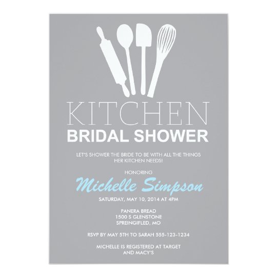Kitchen Bridal Shower Invitation
