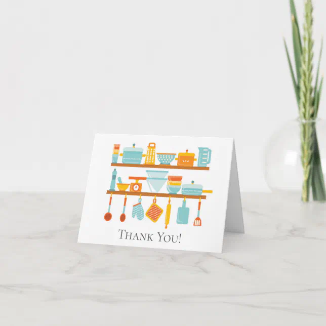 Kitchen Bridal Shower Thank You | Zazzle