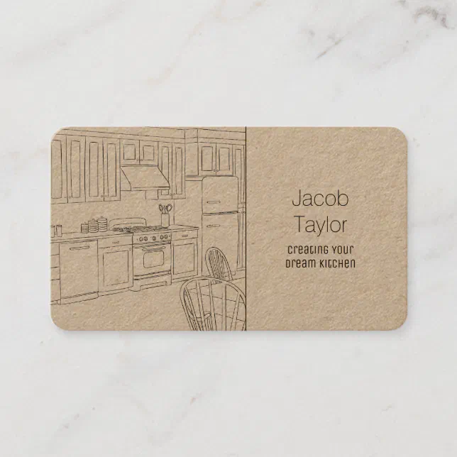 Kitchen Cabinetry Business Card | Zazzle