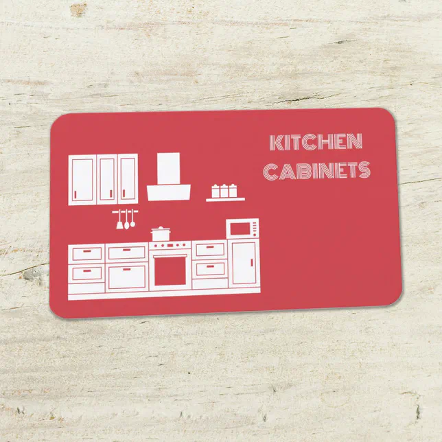 Kitchen Cabinets Business Card | Zazzle