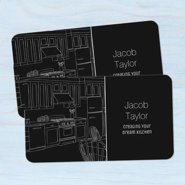 Kitchen Cabinets Business Card | Zazzle