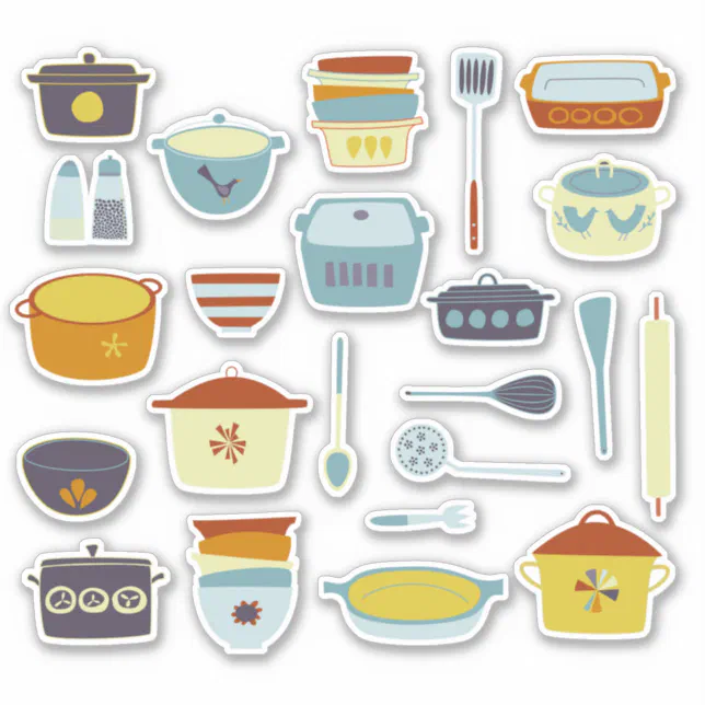 Kitchen Casserole Cooking Sticker | Zazzle