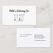 Kitchen Chef Cooking Utensils Catering Business Card | Zazzle