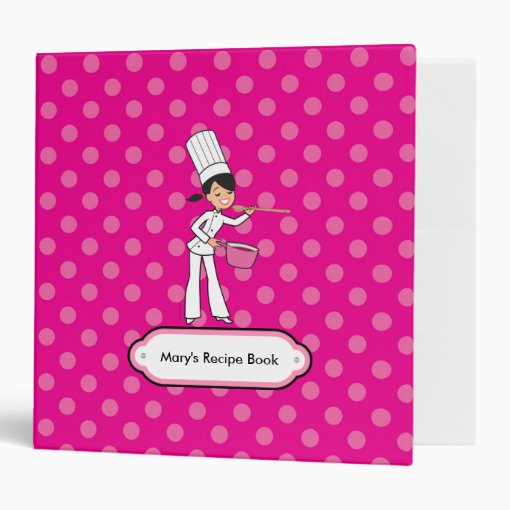 Kitchen Chef Recipe Album 2" Binder Organizer | Zazzle