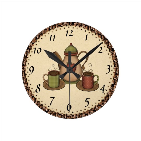 Kitchen Coffee clock | Zazzle.com
