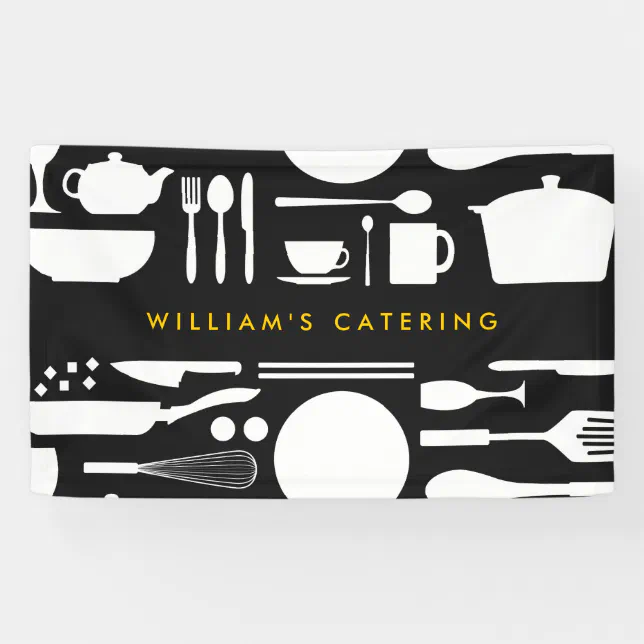 Kitchen Collage Catering Banner | Zazzle