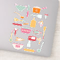 Kitchen Cooking Equipment Utensils Sticker | Zazzle