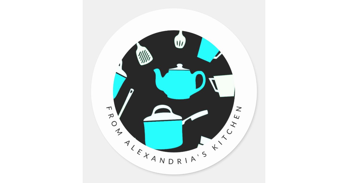 Kitchen Cookware & Utensils | From the Kitchen Of Classic Round Sticker ...