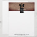 Kitchen Crock Rustic Wood Caterer Restaurant Food Letterhead | Zazzle