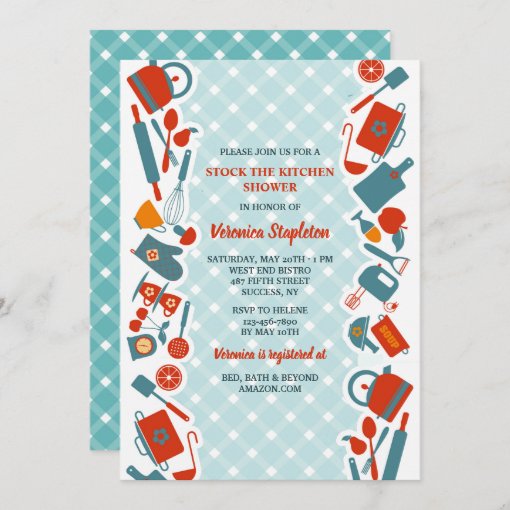 Kitchen Elements Invitation | Zazzle