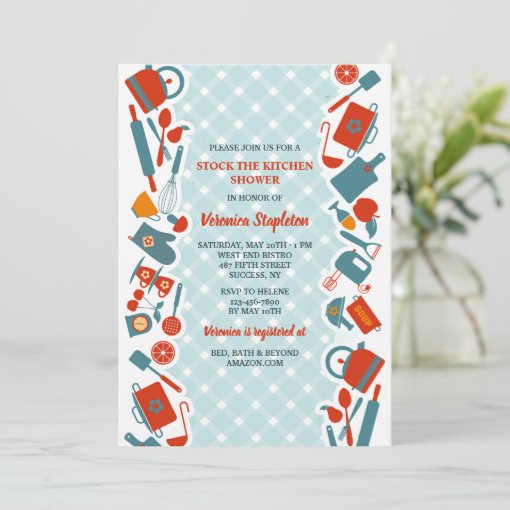 Kitchen Elements Invitation | Zazzle