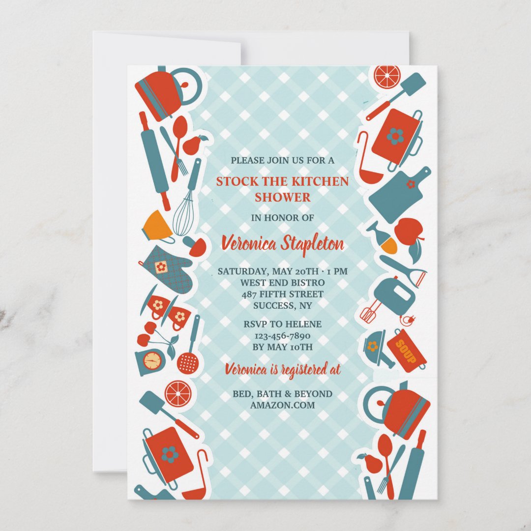 Kitchen Elements Invitation | Zazzle