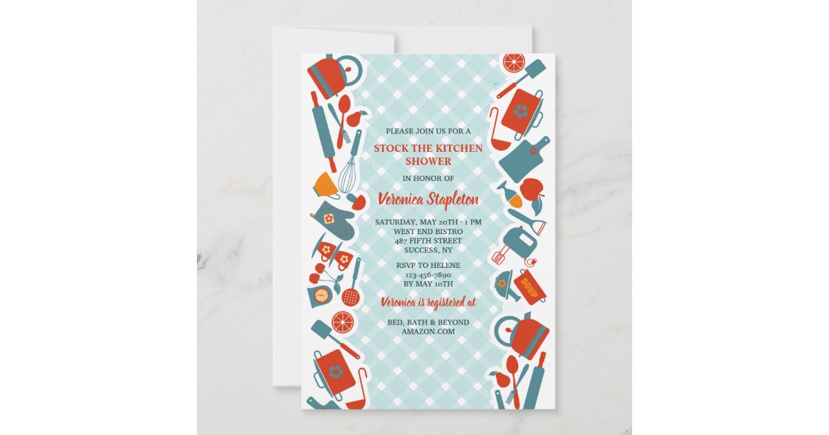 Kitchen Elements Invitation | Zazzle