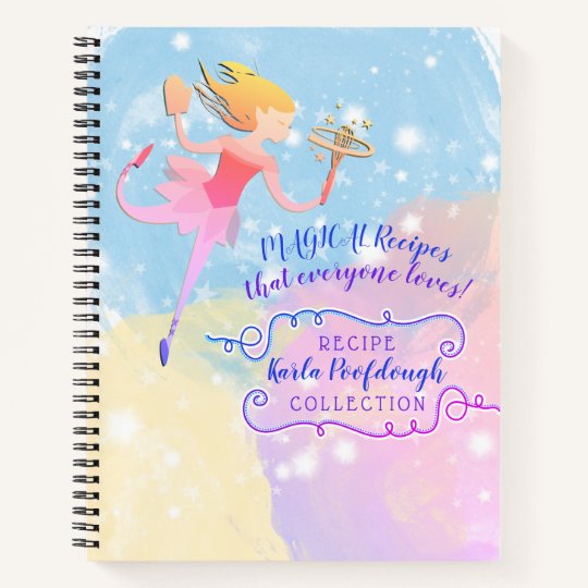 Kitchen fairy magic personalized cookbook recipe notebook | Zazzle.com