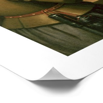 Kitchen Interior with a Maid Poster | Zazzle