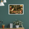 Kitchen Interior with a Maid Poster | Zazzle