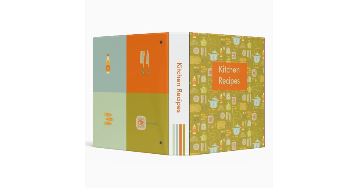Kitchen Recipes Binder | Zazzle