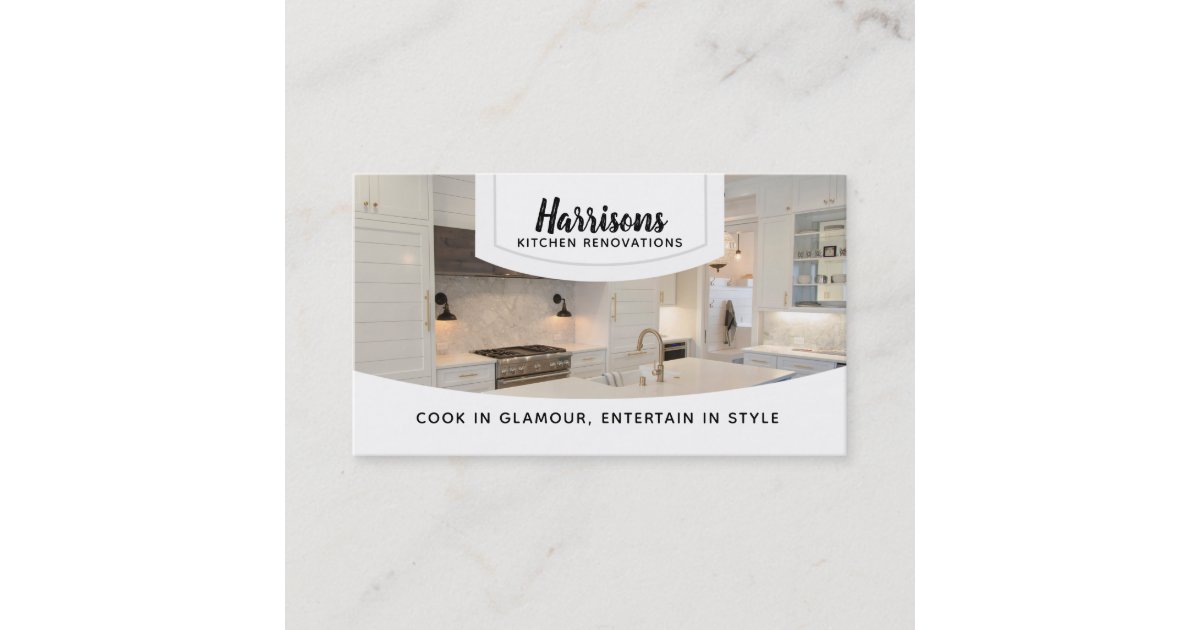 Kitchen Renovations Slogans Business Cards | Zazzle.com