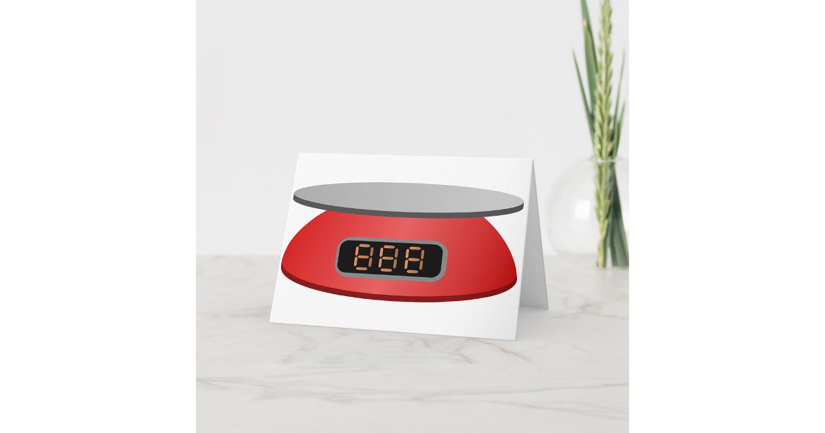 Kitchen Scale Greeting Cards | Zazzle