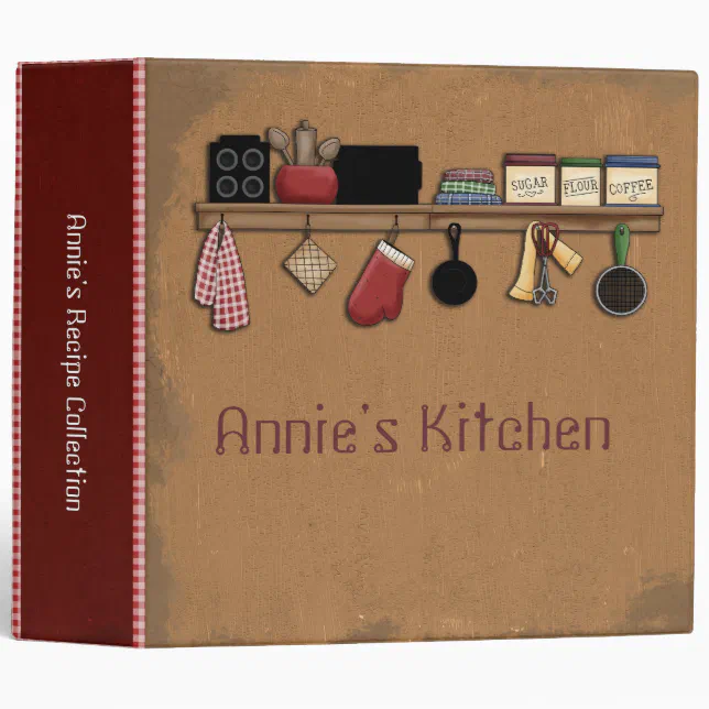 Kitchen Shelf Binder | Zazzle