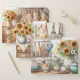 Kitchen Shelf with Plates and Sunflower File Folder | Zazzle
