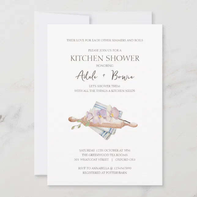 Kitchen Shower Invitation | Zazzle