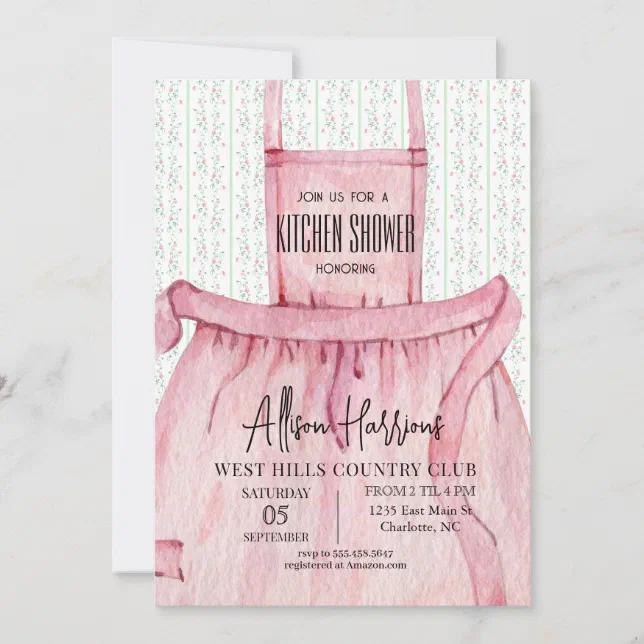 Kitchen shower invitation, stock the kitchen invitation | Zazzle