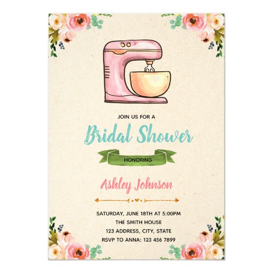 Kitchen shower party invitation card | Zazzle.com