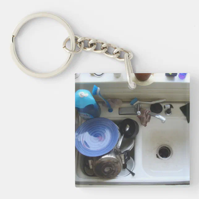Kitchen Sink Keychain | Zazzle
