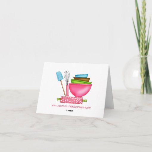 Kitchen Supplies Baking Thank You Note Cards | Zazzle