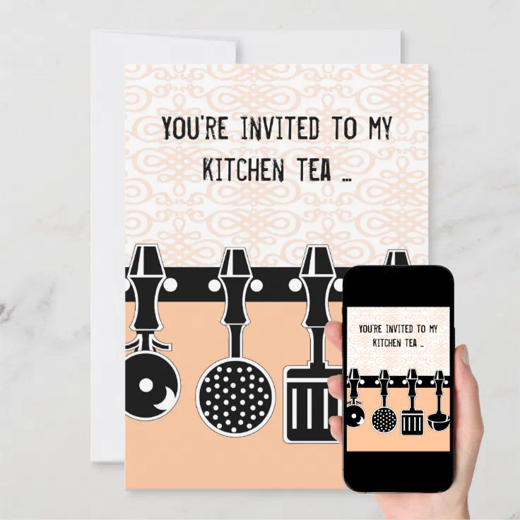 Kitchen Tea Invitation | Zazzle