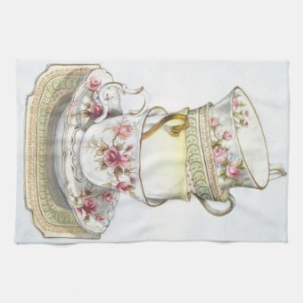 Kitchen Tea Time Tea Towel | Zazzle