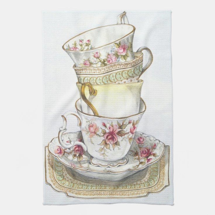 Kitchen Tea Time Tea Towel | Zazzle