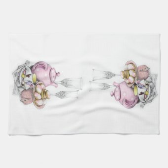 Kitchen Tea Time Tea Towel | Zazzle