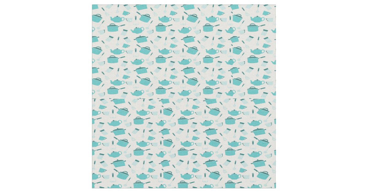 Kitchen Theme Fabric | Zazzle