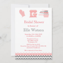 Kitchen Themed Bridal Shower Invitations, Custom Invitation | Zazzle