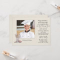 Kitchen Tools Photo Culinary School Graduation Invitation | Zazzle