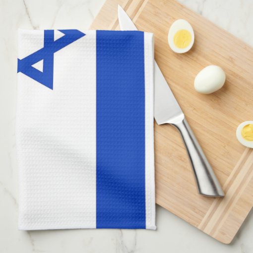 Kitchen towel with Flag of Israel | Zazzle