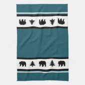 Kitchen Towel-Yellowstone Lodge 3 Bear and Trees Kitchen Towel | Zazzle