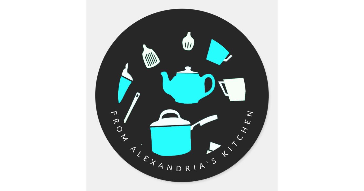 Kitchen Utensils & Cookware | From the Kitchen Classic Round Sticker ...