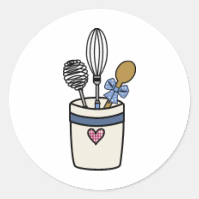 Kitchen Utensils Sticker | Zazzle