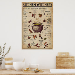 Kitchen Witchery Poster | Zazzle