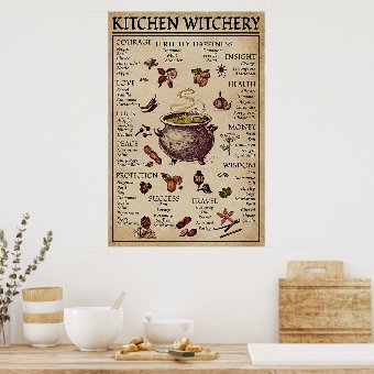 Kitchen Witchery Poster | Zazzle