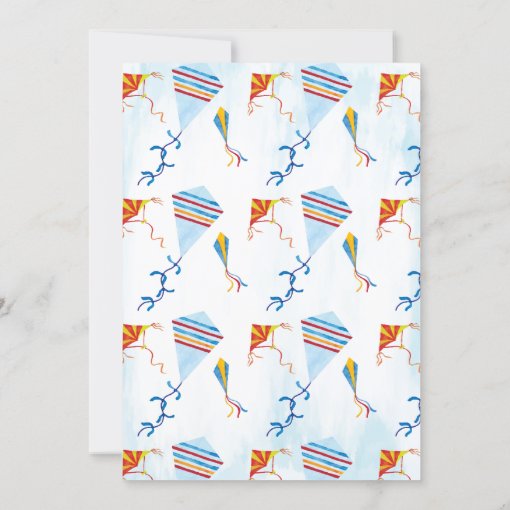 Kite Flying Birthday Invitation | Zazzle